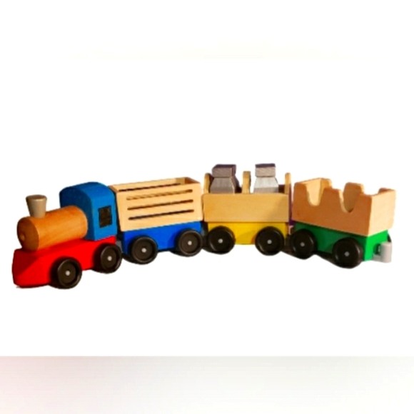 Melissa & Doug | Toys | Melissa And Doug Wooden Toy Train | Poshmark